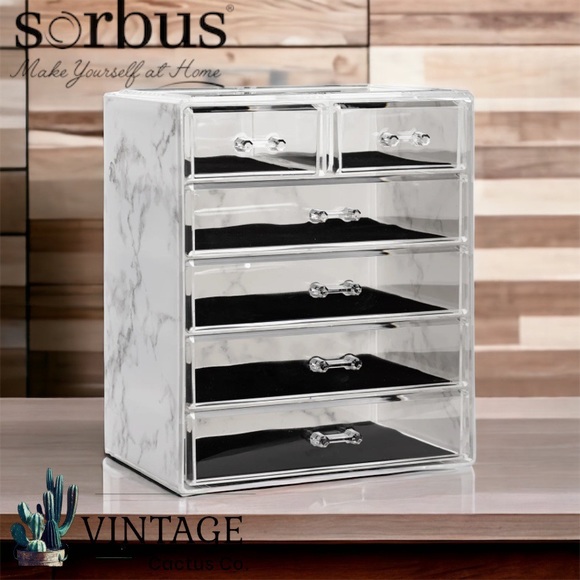 Sorbus | Makeup | Sorbus Cosmetic Makeup Organizer Make Up Jewelry ...